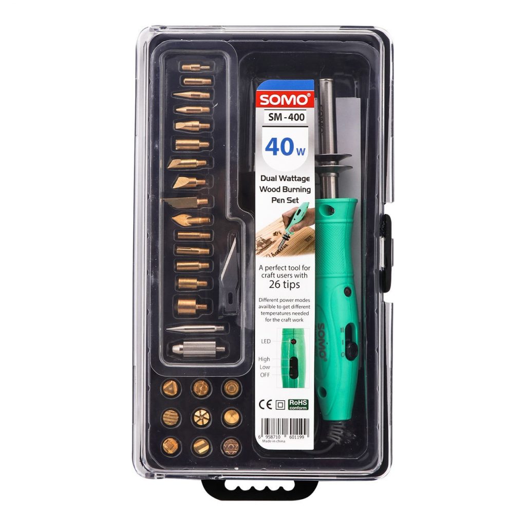 کیان الکترونیک|کیت هویه سوخته نگاری سومو 40 وات مدل SM400 ا Somo Soldering Iron SM400